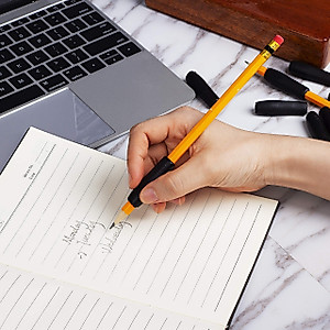 Mr. Pen- Pencil and Pen Grips, 12 Pack, Black, Pencil Grips for Adults, Rubber Pencil Grips, Pen Grips for Adults with Arthritis, Ergonomic Pencil Grip, Pen Gripper, Pencil Cushions for Writing