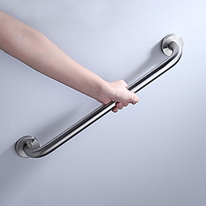 Decaura Anti Slip Shower Grab Bars, 18 inch Grab Bars for Bathtubs and Showers, Stainless Steel Safety Grab Bars for Handicap Disabled Elderly Senior Child Bathroom Shower Bath Handle 45 cm