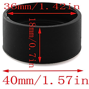 LQ Industrial Eyepiece Eye Cup 1Pair Soft Rubber Eyepiece Cover Eyepiece Guard for 32-36mm Stereo Microscope(Flat Angle)