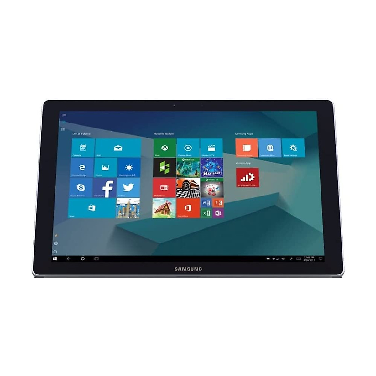 Samsung Galaxy Book 12-inch Laptop 128GB Silver SM-W727VZKBVZW (Renewed)