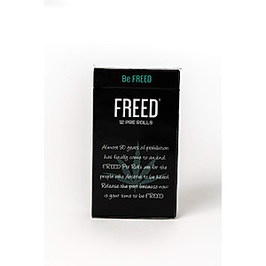 FREED - Herbal Cigarettes - 100 Natural Herbs - 1 Pack (12 Smokes per Pack) - Tobacco Free & Nicotine Free - Made in The USA,Green, White, Black,12 Count (Pack of 1)
