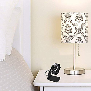 EZCO Charger Dock Compatible with Garmin Vivoactive 4 4S/ 3/3 Music/Venu Sq/Venu/Venu 2/2S, Premium Aluminm Charging Cable Stand Base Station USB Date Syn for Fenix 7 7S 7X 6 5 Smartwatch, Black