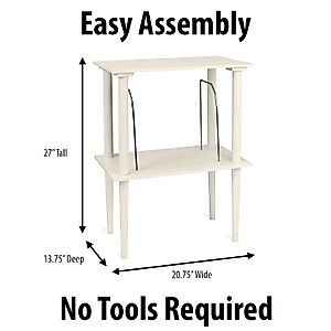 Victrola Innovative Technology Record Stand Turntable White (VA-30-WHT)