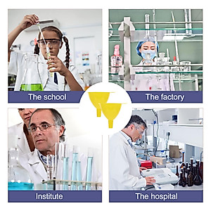 POPETPOP 10pcs Small Funnel Laboratory Funnels Plastic Liquid Funnel Cosmetic Funnels for Filling Perfume Liquid Essential Oils Bottles