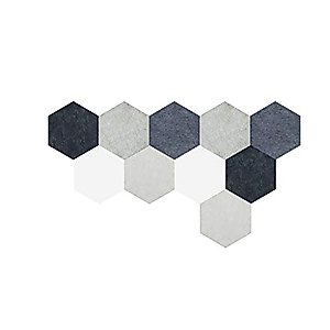 DIY Hexagonal Felt, Background Wall Stickers Living Room self-Adhesive Creative Photo Wall memo Note Board Photo Message Display Board