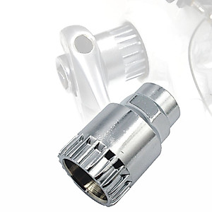 Winlauyet 5 in 1 Bicycle Repair Tool Set Chain Whip Wheel Sprocket Remove Tool Crank Puller Bottom Bracket Remover Freewheel Cassette Remover Chain Breaker