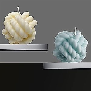 Vanilla Scented Bubble Candles Big Knot Ball Candle, Home Decor Cool Shaped Aesthetic Candles, Soy Wax Unique Candle Modern Candle Trendy Room Shelf Desk Decorations