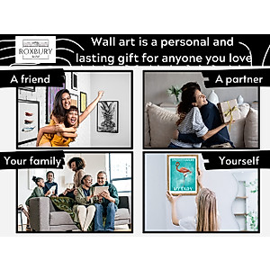 Roxbury Row Flamingo Bathroom Decor | Flamingo Decor, Decorations, Funny Bathroom Signs, Flamingo Bathroom Poster, Pink Flamingo Gifts for Women | Teal Bathroom Decor (8x10 Unframed)