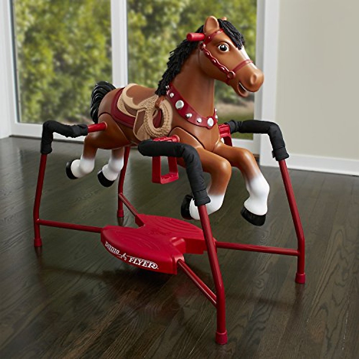 Radio Flyer Blaze Interactive Riding Horse, Brown Ride On Toy