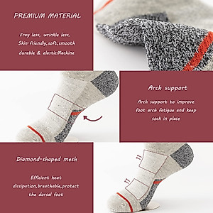 PADFOM Mens Athletic Ankle Socks Low Cut Cushioned Breathable Running Sports Socks 5 Pack