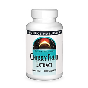 Source Naturals Cherry Fruit Extract, Natural source of flavonoids That act as antioxidants*, 500 mg - 180 Tablets