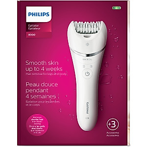 Philips Beauty Epilator Series 8000 for Women, with 3 Accessories, BRE700/04
