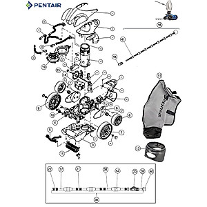 ATIE Pool Cleaner Large Tire Kit Replacement Compatible with Pentair Racer & Racer LS 360228 360330 Model Pool Cleaner Large Tire Kit 360237 (2 Pack)