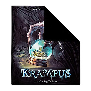 Spirit Halloween Krampus Sherpa Fleece Blanket