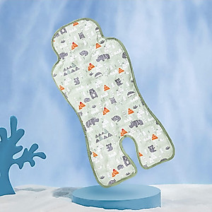 Gel Car Seat Cooler Pad Summer Chair Ice Cushion 27.7513.58in Baby Car Seat Cooler Pad Dibiao Carseat and Stroller Cooling Pad Child Safety Seat, Green (1979108120951AM106)