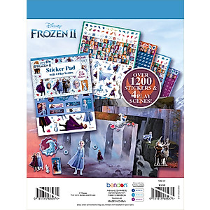 Disney Frozen 2 Sticker Pad with Play Scenes Including 1200 Stickers 46035 Bendon