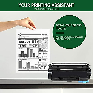 55B1000 MS331 Black Toner Cartridge - DRAWN 1 Pack Compatible 55B1000 Remanufactured Toner Cartridge Replacement for MS431DW MS331DN MS431DN Printer