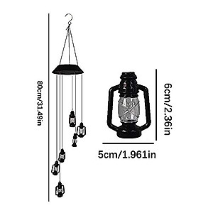 Garden Light lamp Wind Outdoor Chime Oil Solar Light Decorative Led LED light Clear String