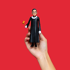 FCTRY Ruth Bader Ginsburg Political Action Figure - RBG Collectible, Novelty Figurine 2024 - RBJ Bobblehead-Inspired Gifts & Souvenirs - Gag Gift, Funny Idea - Office Desk Accessories