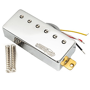 Wilkinson M Series Ceramic Mini Humbucker Electric Guitar Neck Pickup for Les Paul/Fire-bird, Chrome