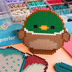 Perler Squishmallows Fused Bead Activity Kit with 5 Unique Patterns, Finished Project Sizes Vary, Multicolor 4393 Pieces