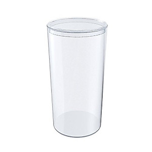 Clear Large Rigid Plastic Box 12 1/2" x 8 1/2" x 8 1/2" with Variety Boxes Inside (Round 4 1/4" Dia, 8" X 4" Rectangle, and 4" x 4" Square and Others)