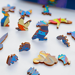 Owl Puzzle Jigsaw Puzzles – Unique Wooden Puzzles for Adults and Children – Coolest Adult Puzzles Perfect for Family – Wooden Puzzles for Toddlers – 210 Piece Custom Puzzle for Kids and Adults