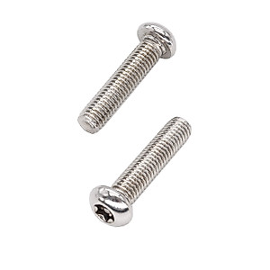 cSeao 10pcs M8 25mm Torx in Pin Button Head Security Screws, Tamper Proof Screws, Plain Finish, 18-8 / A2-70 304 Stainless