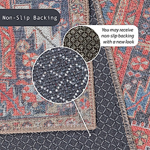 Bellini Rugs Machine Washable Rug with Non slip Backing, Living Room Rug, Kitchen Area Rug, Pet Friendly Area Rugs, Throw Rugs for Entryway, Home Floor Decor, 2' x 3'