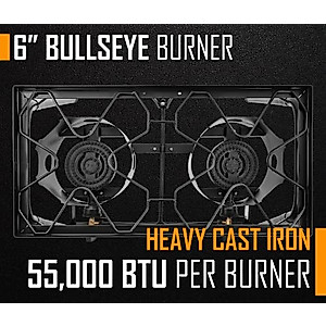 Concord Double Propane Burner, Outdoor 2 Burner Camping Stove for Cooking / Home Brewing / Making Sauce