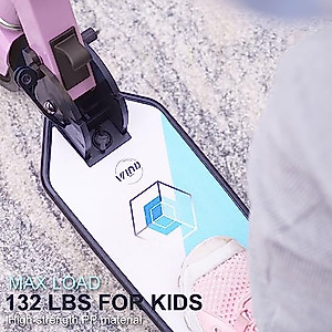 Electric Scooter, Electric Scooter for Kids Age of 6-14, Kick-Start Boost and Gravity Sensor Kids Electric Scooter, 5 Miles Range, LED Light-Up 5" Wheels UL Certified E-Scooter (Pink)