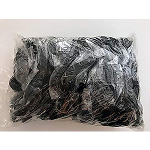 Bulk School Classroom Pack of 50 Black Earbuds/Headphones - Individually Wrapped