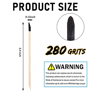 50 Pack Sanding Sticks 280 Grit Matchsticks Sanding Twigs Fine Detailing Sanding Sticks for Plastic Models Wood Hobby, 5.4 x 0.2 Inch