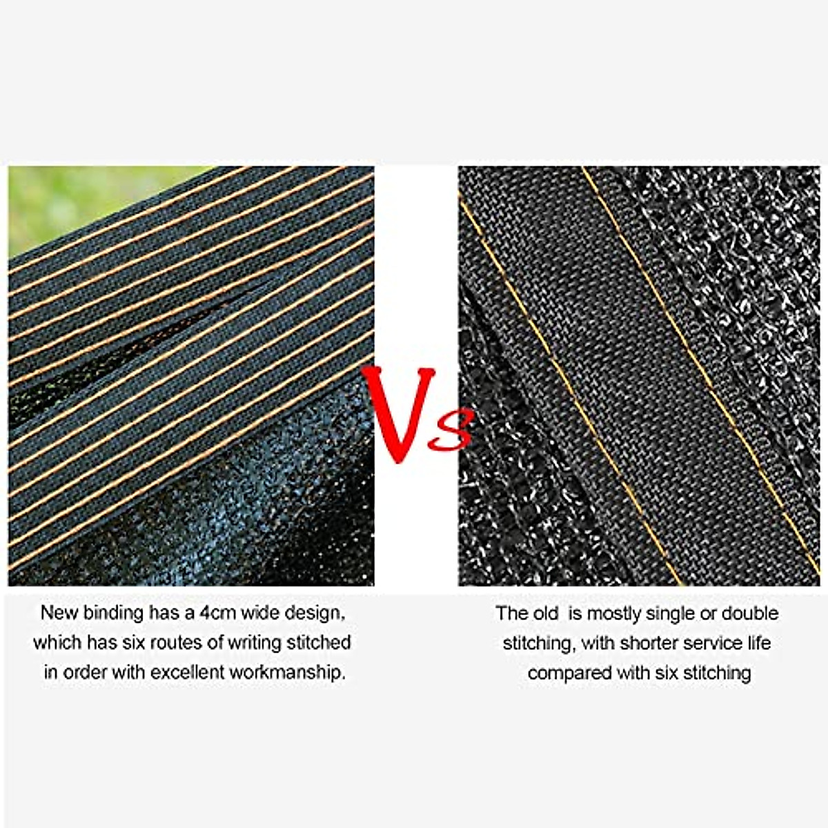 winemana 40% Black Shade Cloth, 10 x 20 FT Durable Mesh Tarp with Grommets, Resistant Garden Sun Shade Netting, Shading Antifreezing for Pergola, Greenhouse, Plants Growing, Chicken Coop
