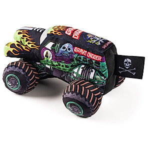 Jay Franco Monster Jam Grave Digger Plush Stuffed Pillow Buddy - Super Soft Polyester Microfiber, 12.5 inch (Official Monster Jam Product)