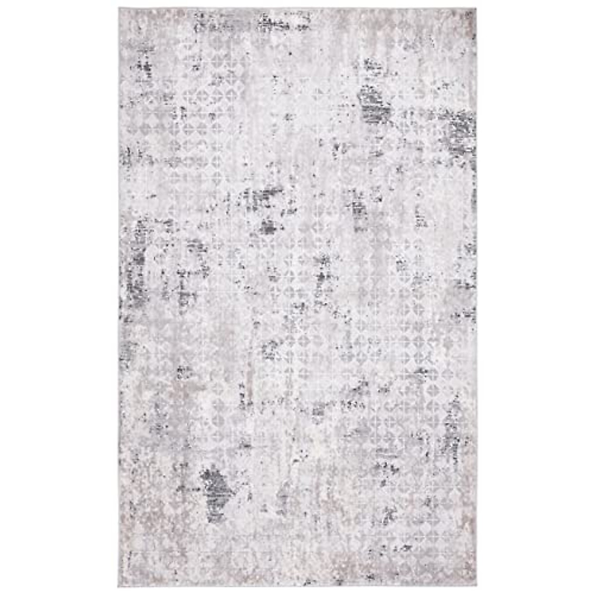 Safavieh Vogue Collection 9' x 12' Grey/Ivory VGE154F Modern Contemporary Abstract Area Rug