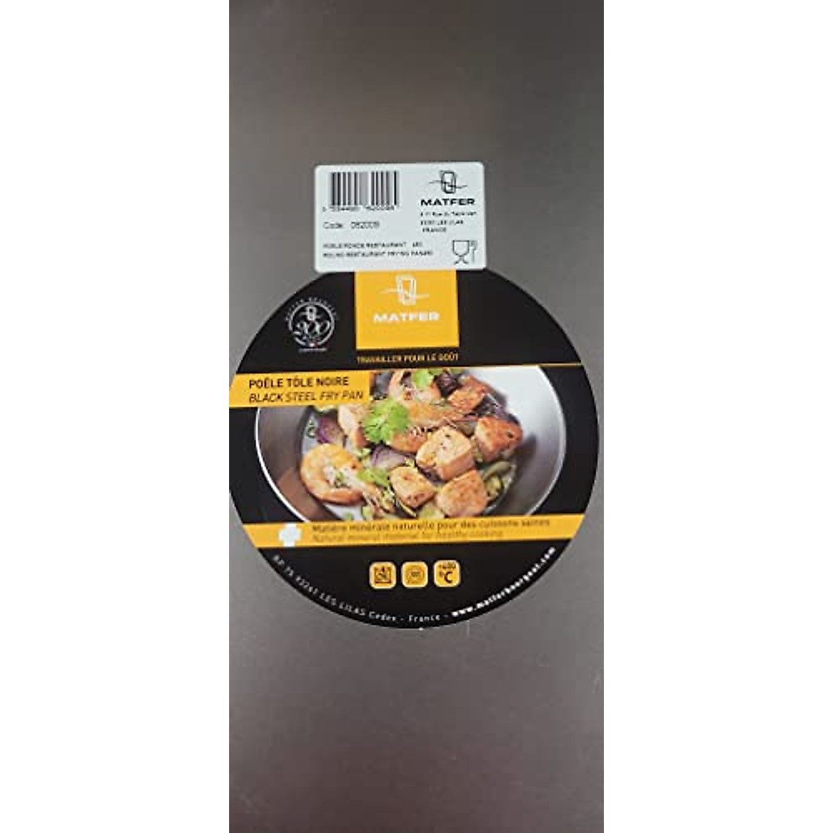 Matfer Bourgeat Black Carbon Steel Crepe Pan, 8 5/8"