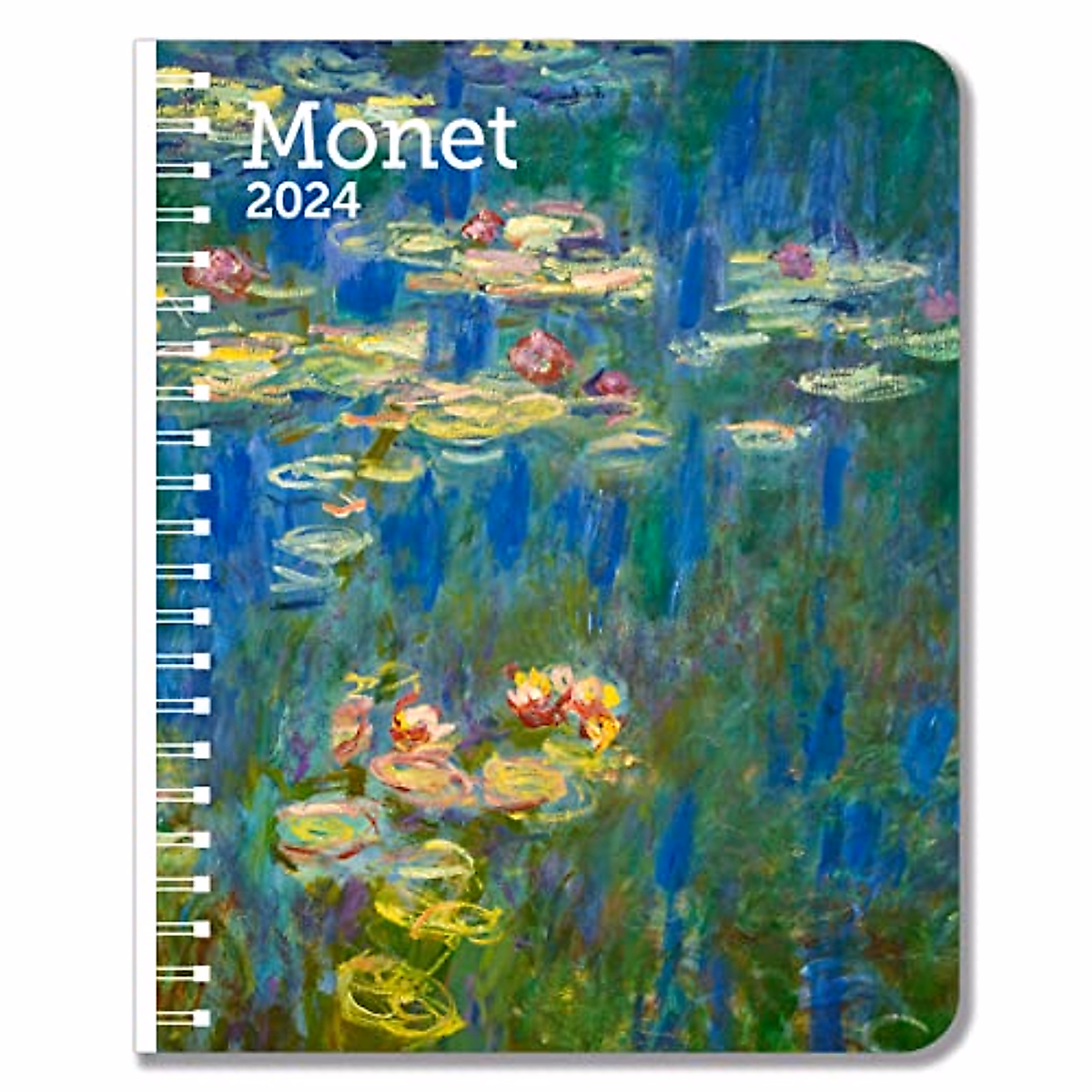 Monet Weekly Engagement Calendar 2024, Planner 6.5" x 8.5" Spiral Bound
