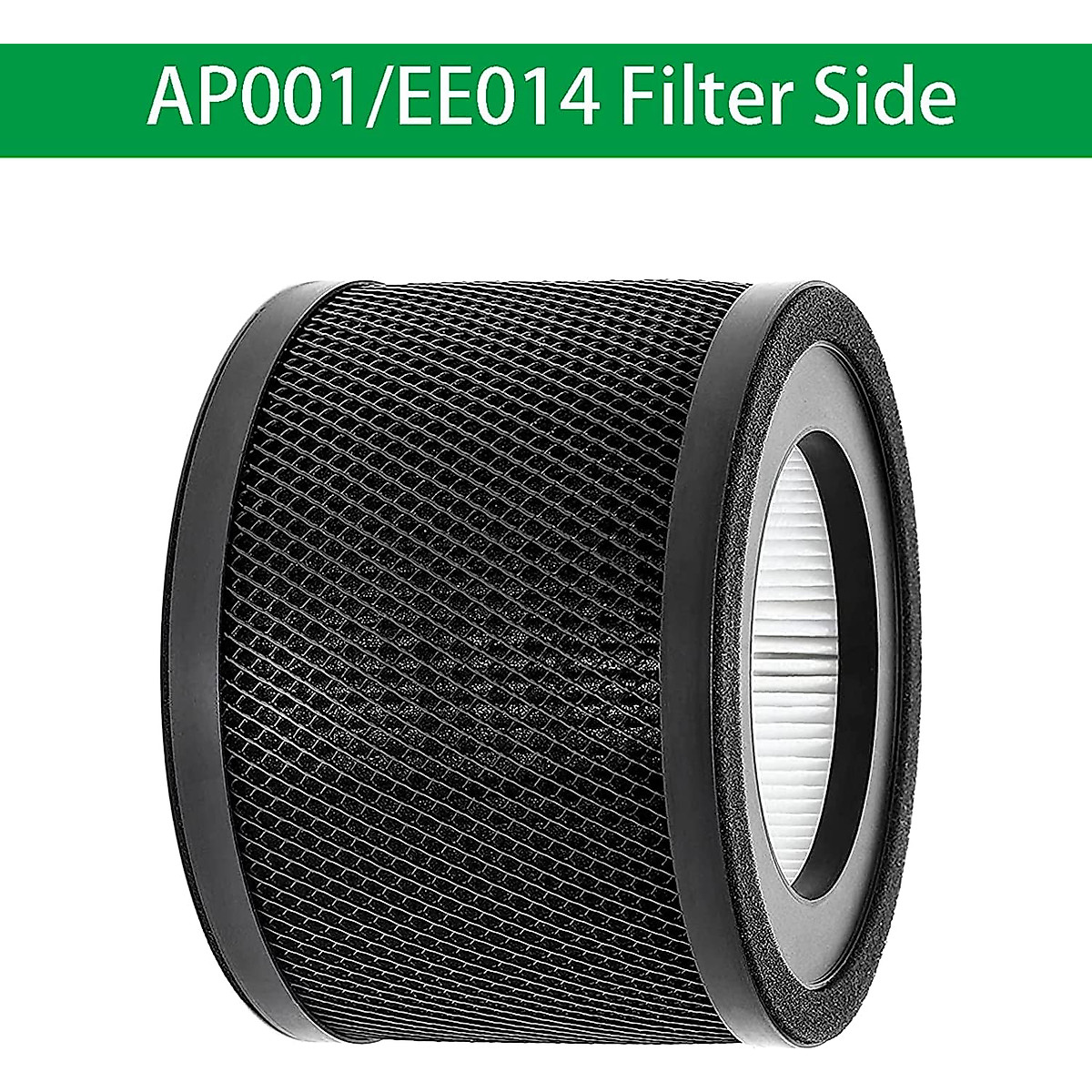 AP001 EE014 Filter, Lichelete 4 Pack True Replacement Filter Compatible with TaoTronics TT-AP001 and VAVA VA-EE014, 3-in-1 Grade True and Activated Carbon Filter (4 Pack)