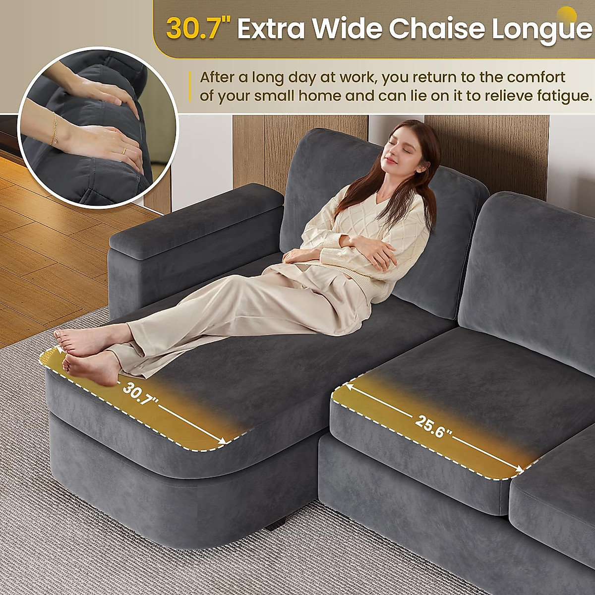 Sectional Couch for Living Room Furniture Set