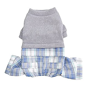 ZTGD Cute Dog Clothes for Small Dogs（Couple Outfit）,Kawaii Dog Couple Clothes,Puppy Clothes for Small Dogs Girl and Boy,British Style Pet Clothes for Autumn 2 2XL