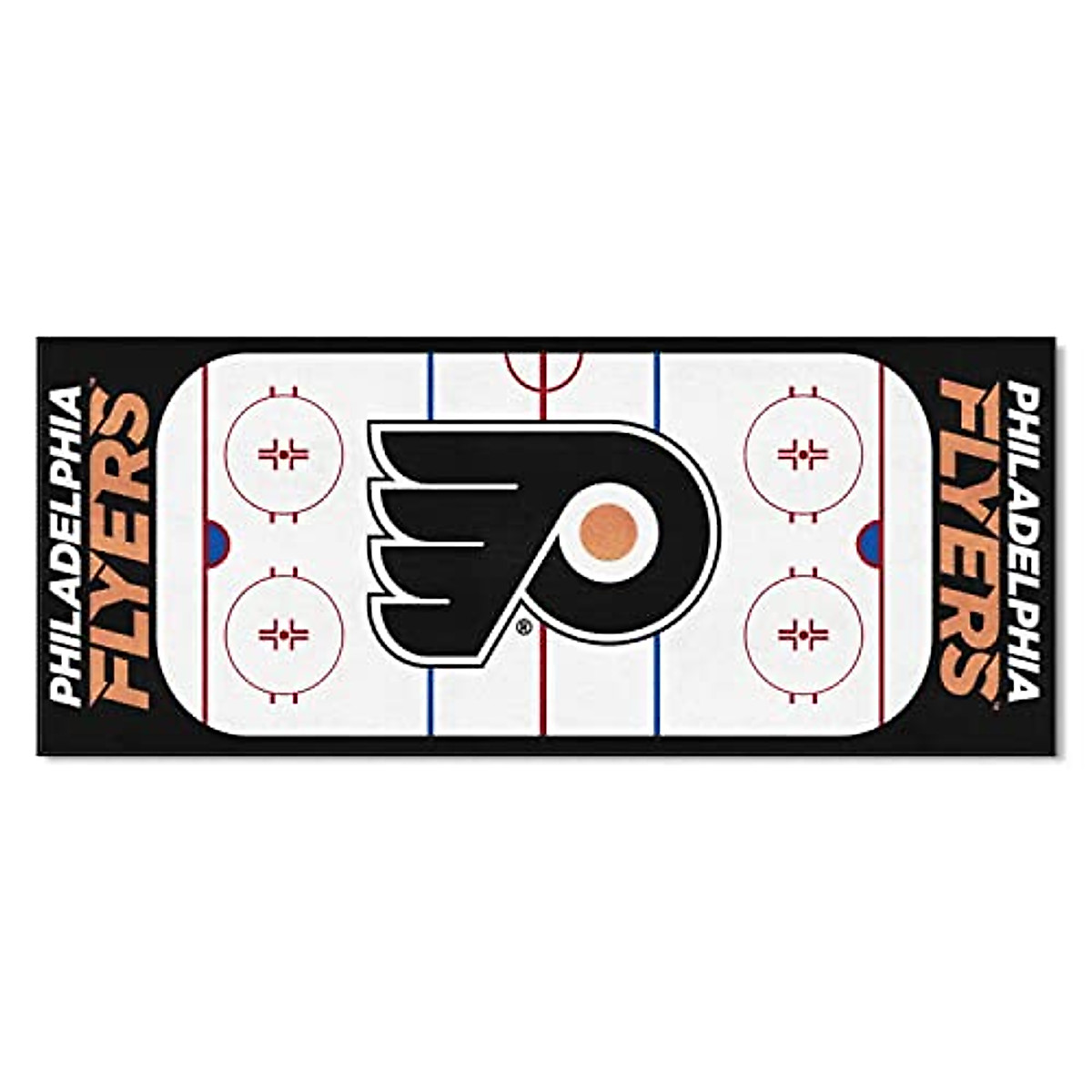 FANMATS - 10488 NHL Philadelphia Flyers Nylon Face Football Field Runner 30"x72"