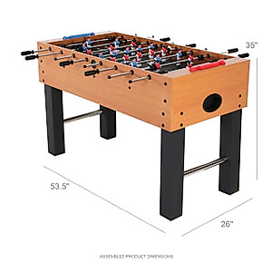 American Legend Charger 52” Foosball Table with Abacus-Style Scoring and Internal Ball Return System