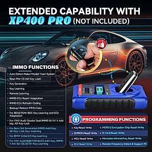 Autel MaxiIM IM508S w/ XP200 Programmer: 2024 Up of IM508 KM100 Key Fob Programming Tool, OS11 4+64G, 2.4&5G, Bidirectional Control 3000+ Test 40+ Reset OE Full Diagnose as MX900 MK900BT FCA AutoAuth