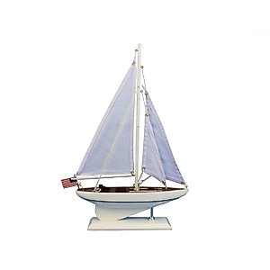 Hampton Nautical Intrepid Sailboat, 16"
