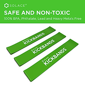 Kick Bands Chair Bands for Kids with Fidgety Feet - Fidget Chair Bands for Kids 12-Pack - Bouncy ADHD Band for Classroom Chairs & Desks - Solace Sensory Kickbands