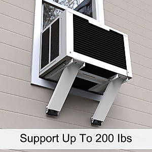 Air Jade Window Air Conditioner Bracket, Drill-Less Window AC Support Heavy Duty, Easy Installation No Drilling Required, Up to 200 lbs