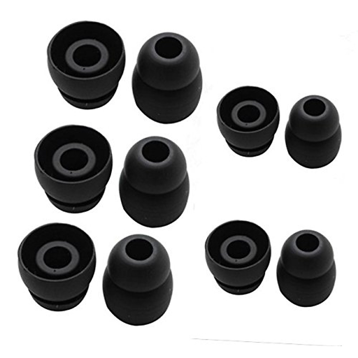 5 Pairs Replacement Double Flange Eartips Earbuds Eargels for Beats by dr dre Powerbeats 2 Powerbeats2 Wireless Powerbeats3 Wireless Earphones