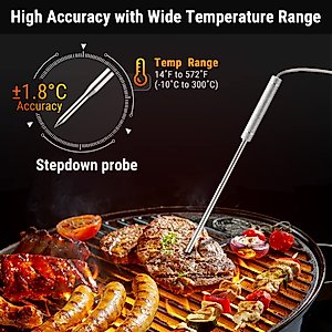 ThermoPro TP20 Wireless Meat Thermometer +ThermoPro TP99 Hard Carrying Case Storage