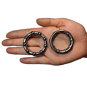 Jaceyon Bike-Ball-Bearing-Retainer, Bicycle-Ball-Bearings, 5/16" x 9-Balls-Bike-Crank - 4 Pcs Replacement Mountain Bike Parts Repair Accessories for MTB Bicycle Crank Bottom Bracket